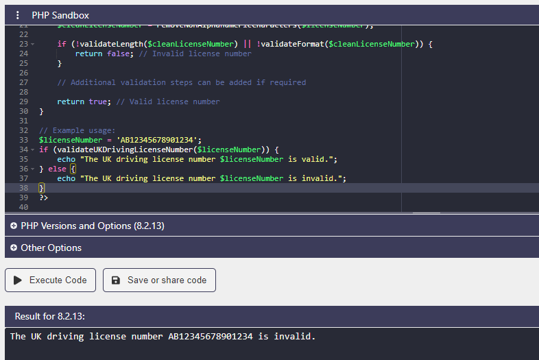 How to validate a UK driving license number in PHP? - AthenaLinks