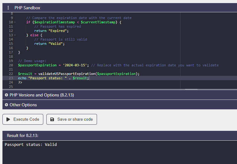 How to validate a US passport expiration date in PHP? - AthenaLinks