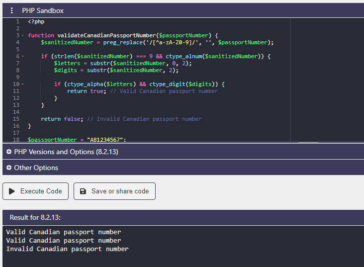 How to validate a Canadian passport number format in PHP? - AthenaLinks